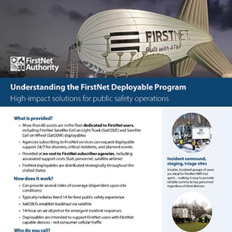 FirstNet Deployables | First Responder Network Authority