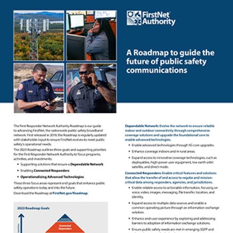 FirstNet Authority Roadmap 2023 Factsheet | First Responder Network ...
